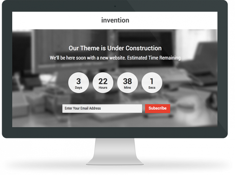 Under Construction | Invention – Responsive Multi-Purpose WordPress Theme